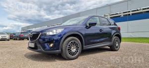 Zils Mazda CX-5 2014 Daugavpils, ar dzinēja tilpumu 2.20 L un nobraukumu 235 tūkst. km par 7450 €, foto  vietnē AUTOMOTO.COM.LV