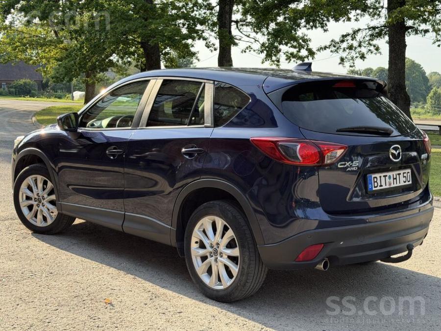 Zils Mazda CX-5 2014 Aizkraukle, ar dzinēja tilpumu 2.20 L un nobraukumu 166 tūkst. km par 6980 €, foto 3 vietnē AUTOMOTO.COM.LV
