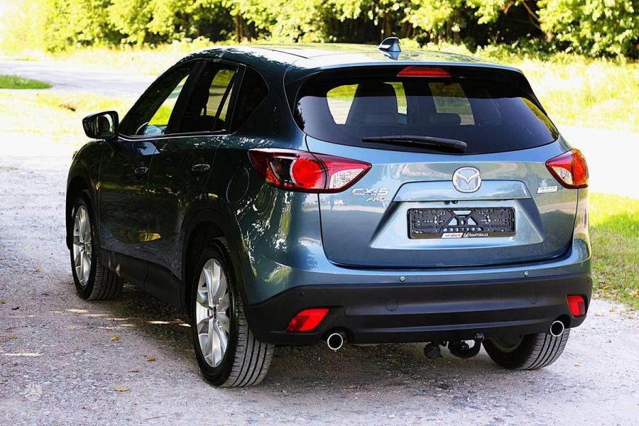 Zils Mazda CX-5 2014 Kretinga, ar dzinēja tilpumu 2.19 L un nobraukumu 193 tūkst. km par 7999 €, foto 13 vietnē AUTOMOTO.COM.LV