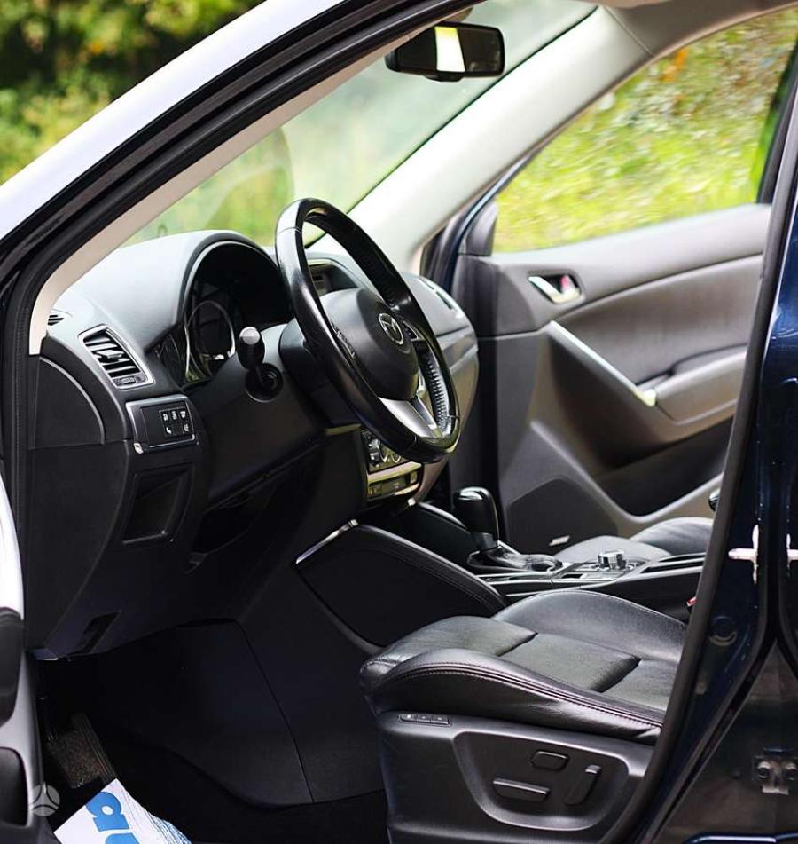 Blue Mazda CX-5 2015 in Kretinga, with an engine capacity of 2.19 L and mileage of 191 thousand km for 8599 €, photo 22 on AUTOMOTO.COM.LV
