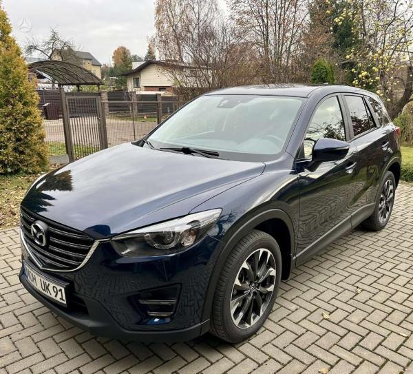 Zils Mazda CX-5 2016 Kauņa, ar dzinēja tilpumu 2.19 L un nobraukumu 178 tūkst. km par 9490 €, foto 1 vietnē AUTOMOTO.COM.LV