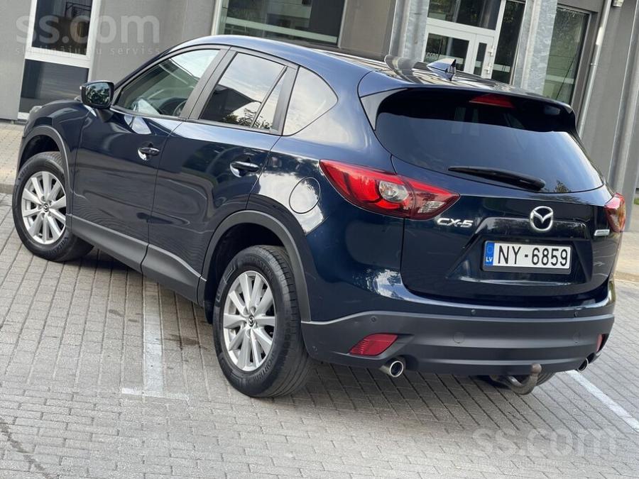 Blue Mazda CX-5 2016 in Jurmala, with an engine capacity of 2.20 L and mileage of 0 thousand km for 9250 €, photo 3 on AUTOMOTO.COM.LV