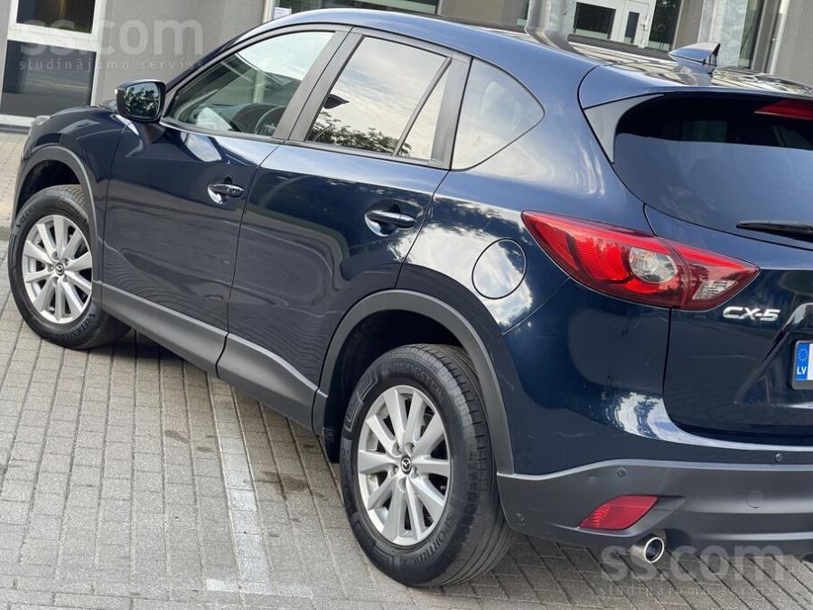 Blue Mazda CX-5 2016 in Jurmala, with an engine capacity of 2.20 L and mileage of 0 thousand km for 9250 €, photo 6 on AUTOMOTO.COM.LV