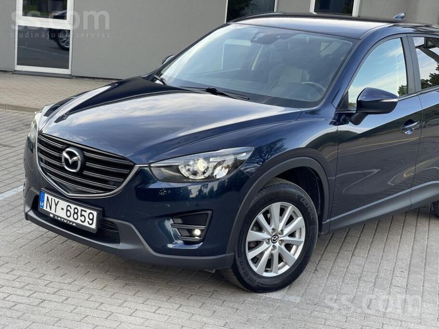 Blue Mazda CX-5 2016 in Jurmala, with an engine capacity of 2.20 L and mileage of 0 thousand km for 9250 €, photo 7 on AUTOMOTO.COM.LV