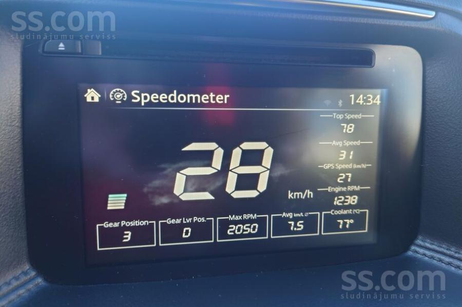 Zils Mazda CX-5 2016 Daugavpils, ar dzinēja tilpumu 2.20 L un nobraukumu 198 tūkst. km par 9100 €, foto 11 vietnē AUTOMOTO.COM.LV