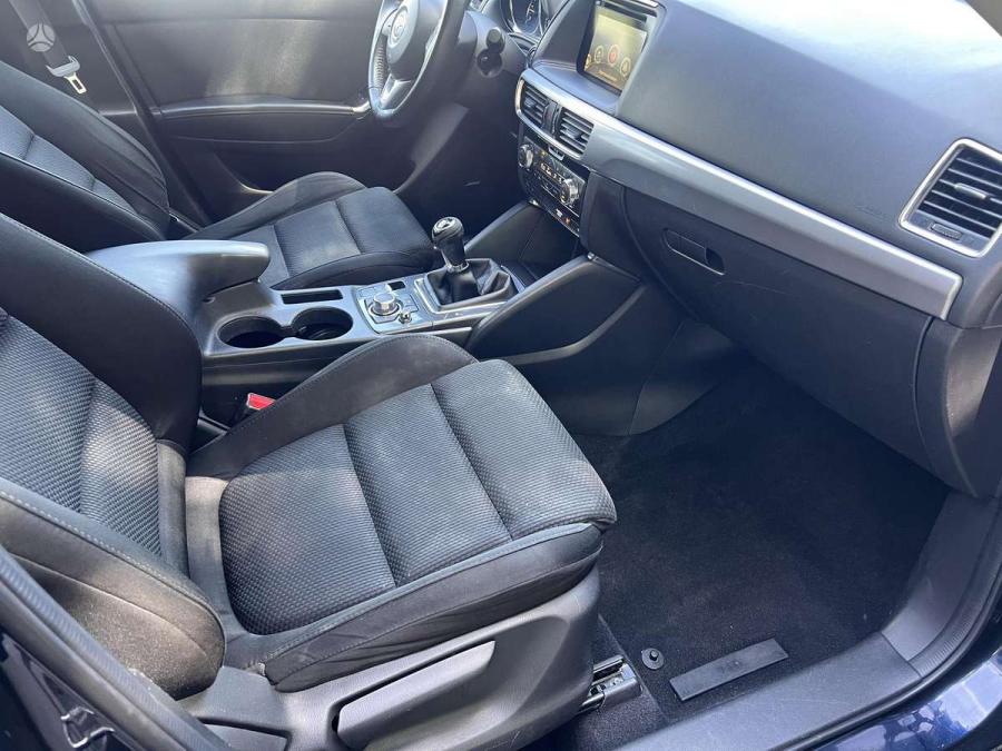 Blue Mazda CX-5 2016 in Utena, with an engine capacity of 2.19 L and mileage of 170 thousand km for 6500 €, photo 18 on AUTOMOTO.COM.LV