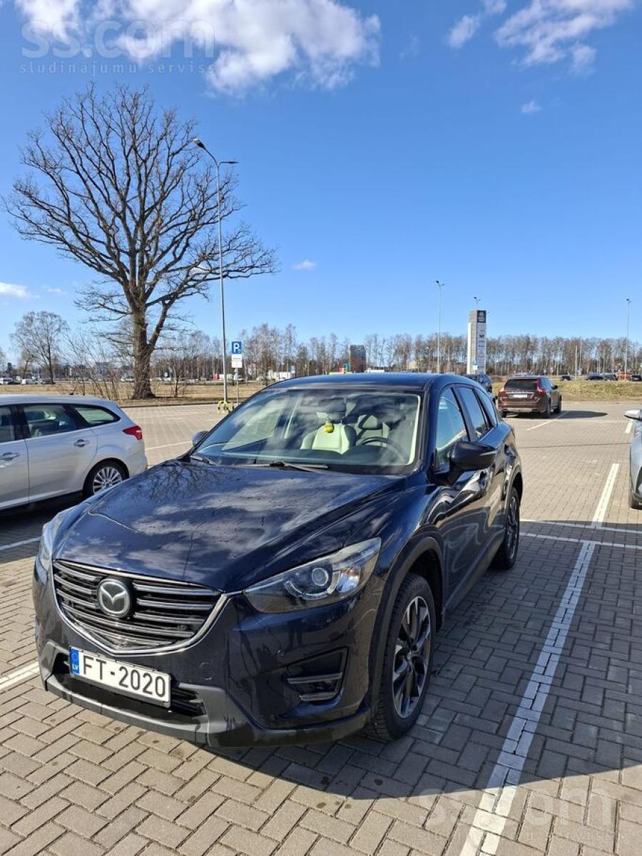 Zils Mazda CX-5 2016 Rīga, ar dzinēja tilpumu 2.20 L un nobraukumu 209 tūkst. km par 8300 €, foto 1 vietnē AUTOMOTO.COM.LV