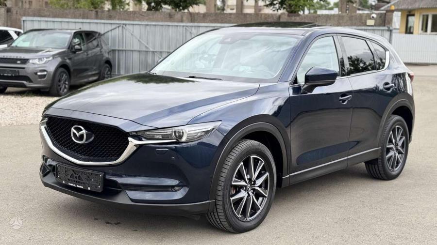 Blue Mazda CX-5 2017 in Telschi, with an engine capacity of 2.19 L and mileage of 192 thousand km for 14700 €, photo 6 on AUTOMOTO.COM.LV