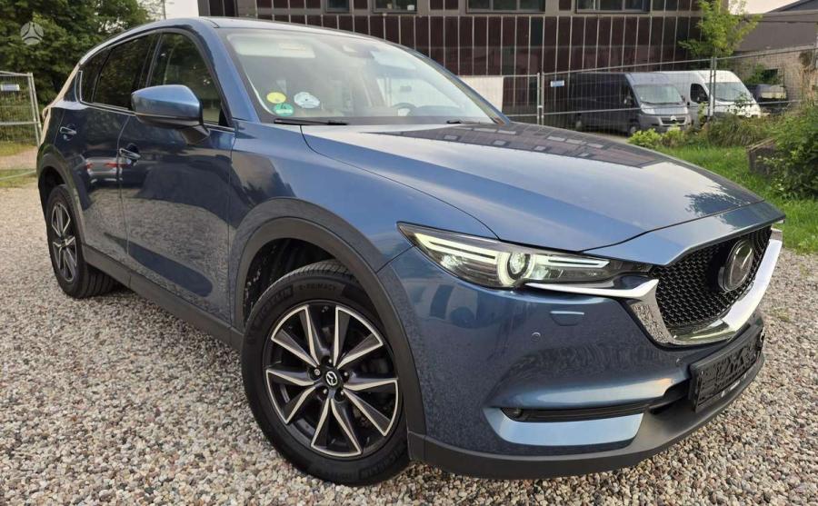 Blue Mazda CX-5 2018 in Kaunas, with an engine capacity of 2.19 L and mileage of 164 thousand km for 13499 €, photo 4 on AUTOMOTO.COM.LV