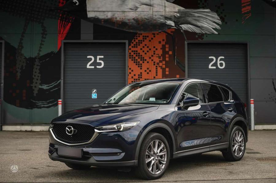 Blue Mazda CX-5 2019 in Kaunas, with an engine capacity of 2.49 L and mileage of 109 thousand km for 19500 €, photo 3 on AUTOMOTO.COM.LV