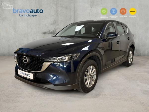 Blue Mazda CX-5 2022 in Vilnius, with an engine capacity of 2.00 L and mileage of 61 thousand km for 24990 €, photo 1 on AUTOMOTO.COM.LV