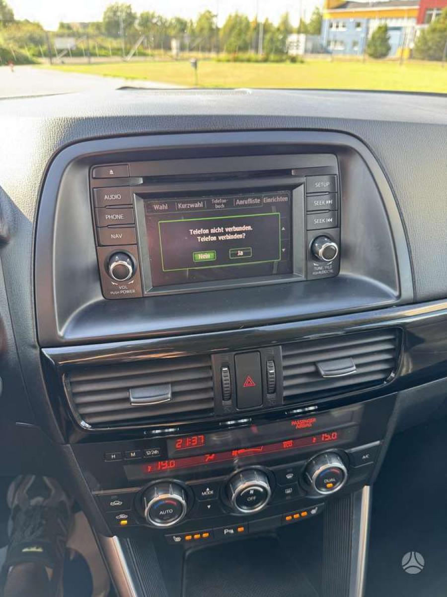 Pelēks Mazda CX-5 2012 Telšiai, ar dzinēja tilpumu 2.19 L un nobraukumu 197 tūkst. km par 6300 €, foto 26 vietnē AUTOMOTO.COM.LV