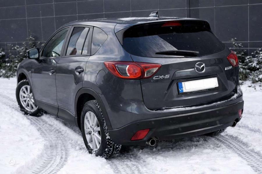 Grey Mazda CX-5 2013 in Klaipeda, with an engine capacity of 2.19 L and mileage of 297 thousand km for 6850 €, photo 4 on AUTOMOTO.COM.LV