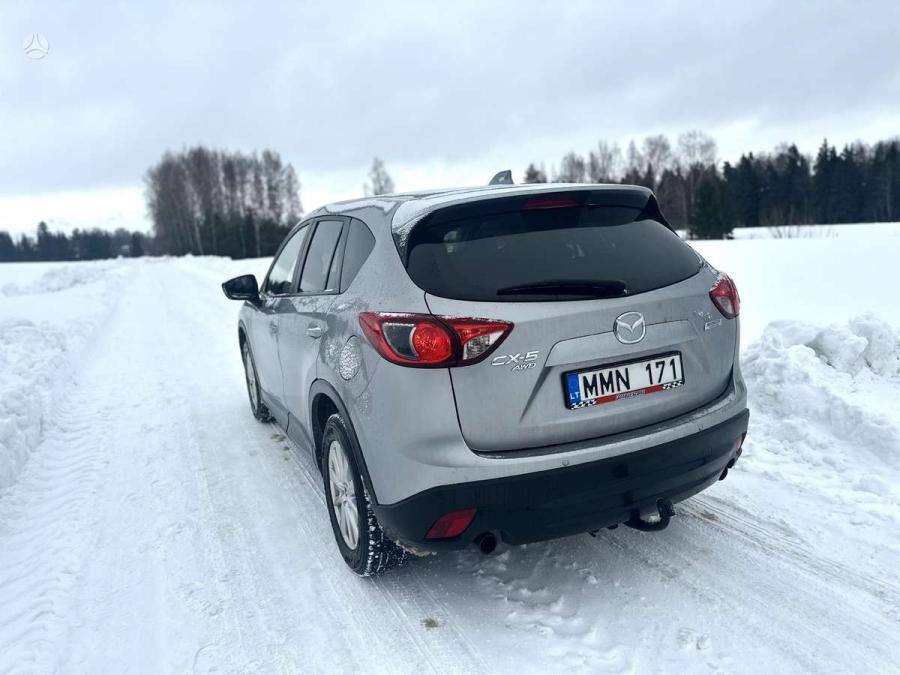 Grey Mazda CX-5 2013 in Plunge, with an engine capacity of 2.20 L and mileage of 230 thousand km for 6450 €, photo 6 on AUTOMOTO.COM.LV