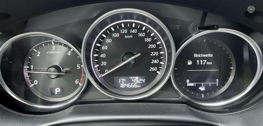 Grey Mazda CX-5 2013 in Vilnius, with an engine capacity of 2.20 L and mileage of 184 thousand km for 7900 €, photo 12 on AUTOMOTO.COM.LV