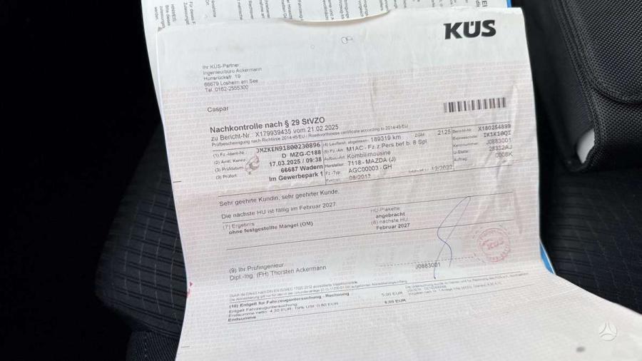 Pelēks Mazda CX-5 2013 Telšiai, ar dzinēja tilpumu 2.19 L un nobraukumu 211 tūkst. km par 8300 €, foto 27 vietnē AUTOMOTO.COM.LV