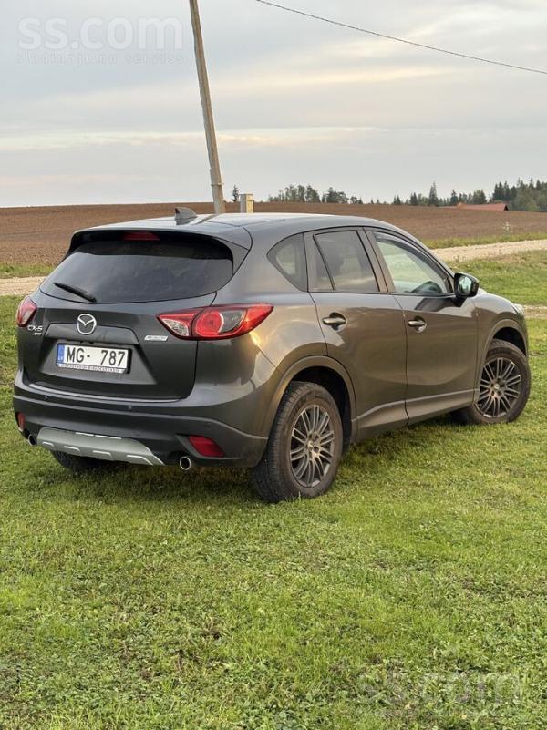 Pelēks Mazda CX-5 2013 Dobele, ar dzinēja tilpumu 2.20 L un nobraukumu 147 tūkst. km par 8200 €, foto 3 vietnē AUTOMOTO.COM.LV