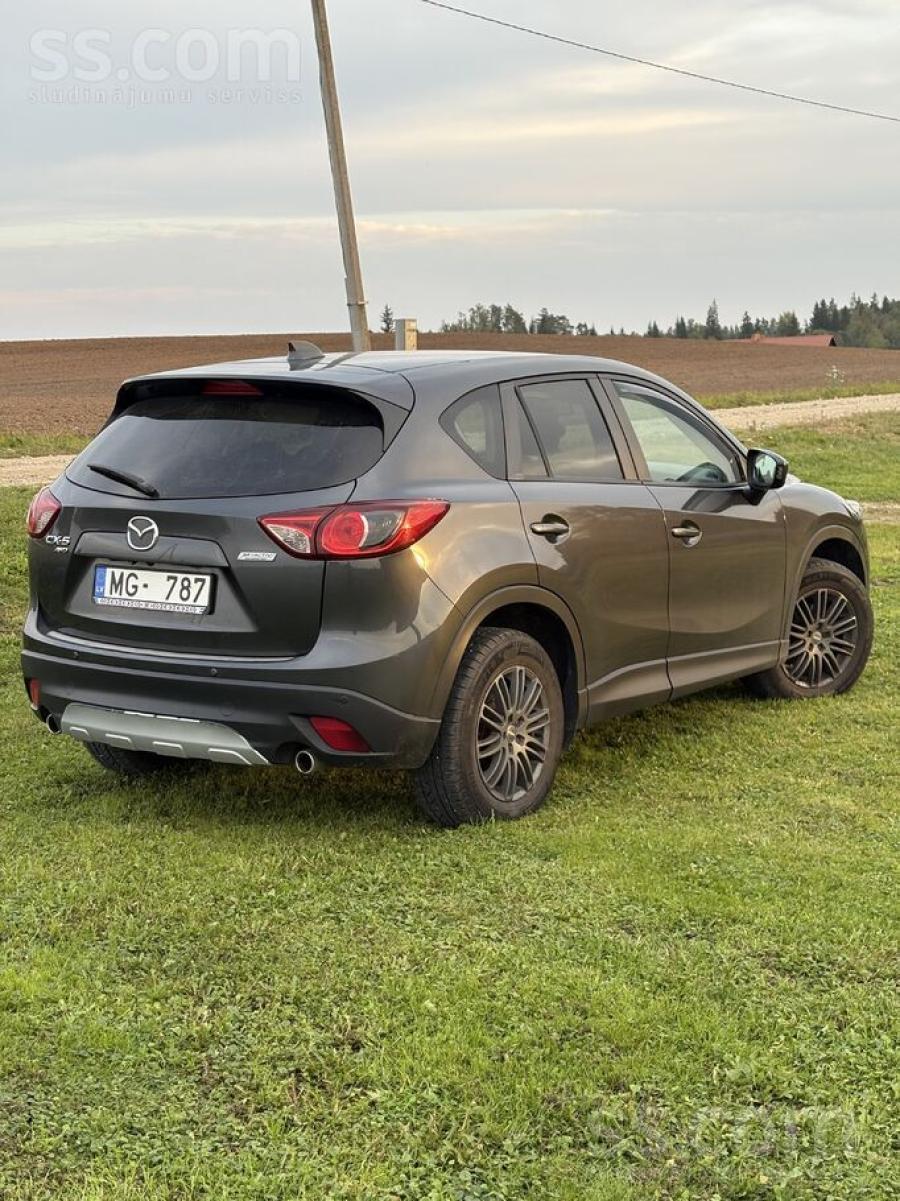 Pelēks Mazda CX-5 2013 Dobele, ar dzinēja tilpumu 2.20 L un nobraukumu 147 tūkst. km par 8200 €, foto 3 vietnē AUTOMOTO.COM.LV