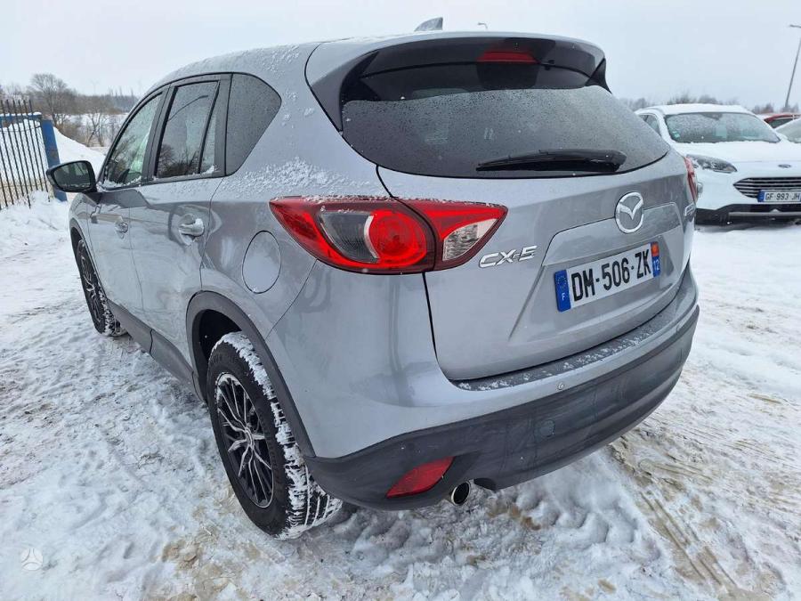Pelēks Mazda CX-5 2014 Tauragė, ar dzinēja tilpumu 2.19 L un nobraukumu 214 tūkst. km par 6700 €, foto 5 vietnē AUTOMOTO.COM.LV