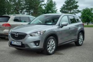 Grey Mazda CX-5 2014 in Liepaja, with an engine capacity of 2.20 L and mileage of 192 thousand km for 11450 €, photo  on AUTOMOTO.COM.LV