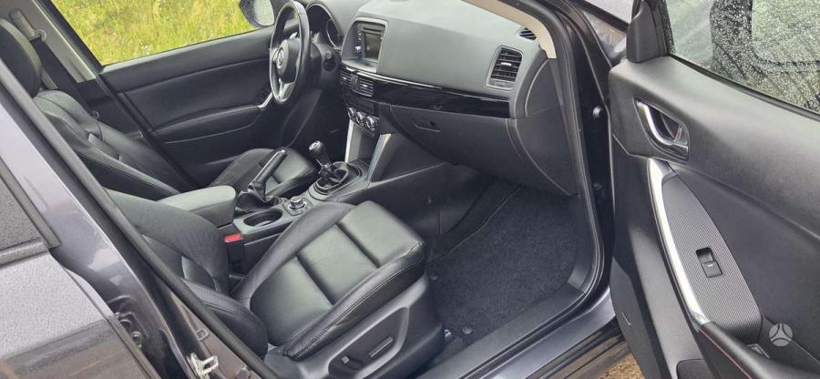 Grey Mazda CX-5 2014 in Vilnius, with an engine capacity of 2.19 L and mileage of 230 thousand km for 6400 €, photo 15 on AUTOMOTO.COM.LV
