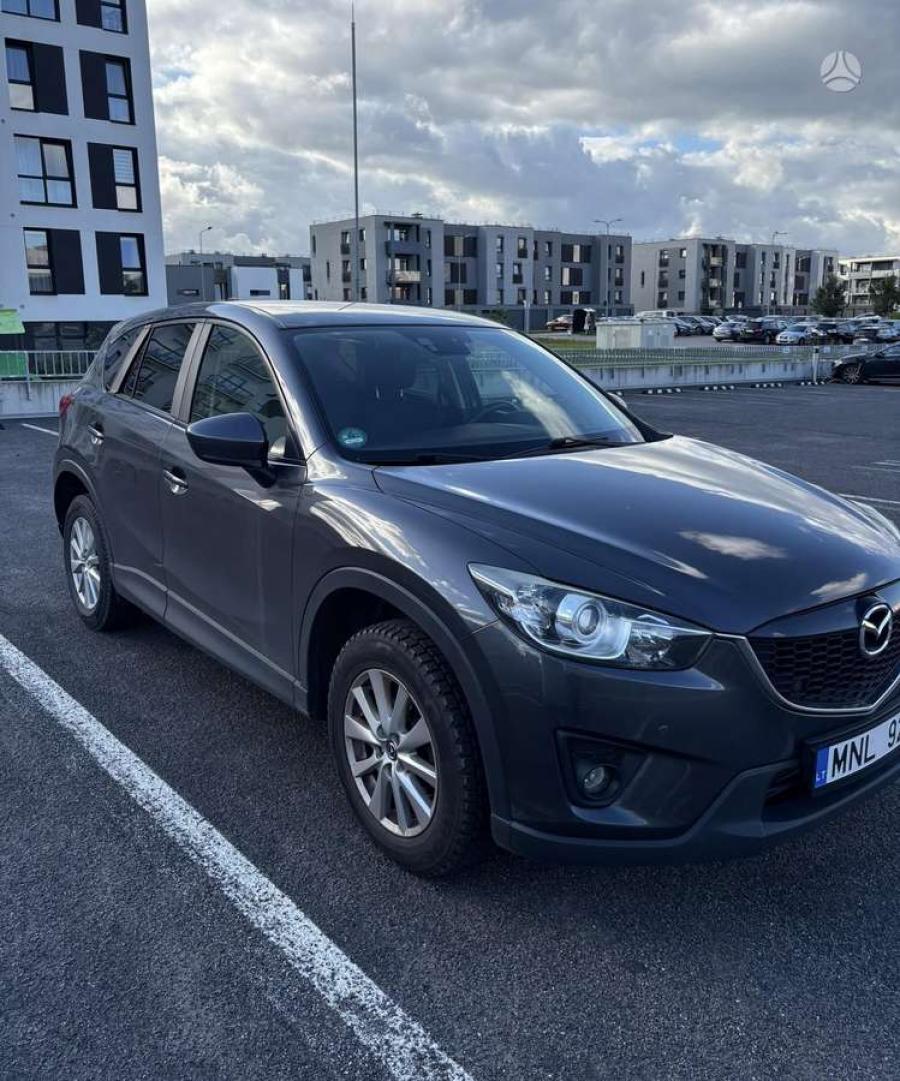 Pelēks Mazda CX-5 2014 Viļņa, ar dzinēja tilpumu 2.19 L un nobraukumu 221 tūkst. km par 6899 €, foto 1 vietnē AUTOMOTO.COM.LV
