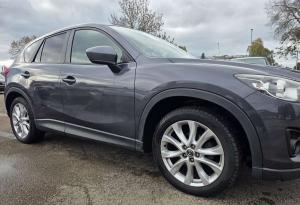 Grey Mazda CX-5 2014 in Marijampole, with an engine capacity of 2.19 L and mileage of 264 thousand km for 5200 €, photo 6 on AUTOMOTO.COM.LV