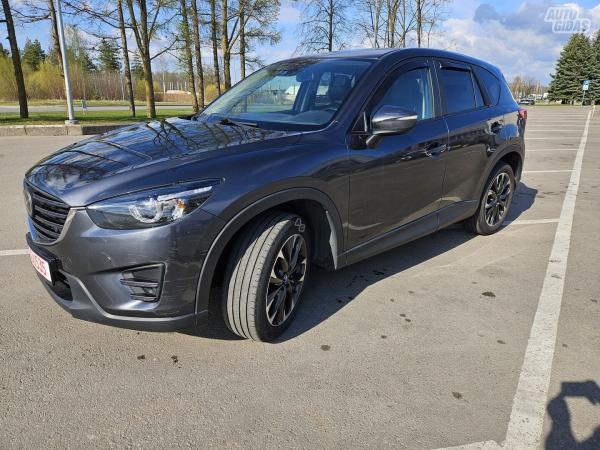 Pelēks Mazda CX-5 2015 Panevēža, ar dzinēja tilpumu 2.20 L un nobraukumu 210 tūkst. km par 6800 €, foto 1 vietnē AUTOMOTO.COM.LV