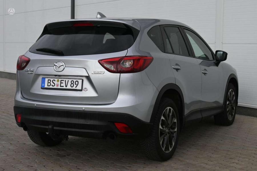 Grey Mazda CX-5 2015 in Kretinga, with an engine capacity of 2.19 L and mileage of 232 thousand km for 9699 €, photo 9 on AUTOMOTO.COM.LV