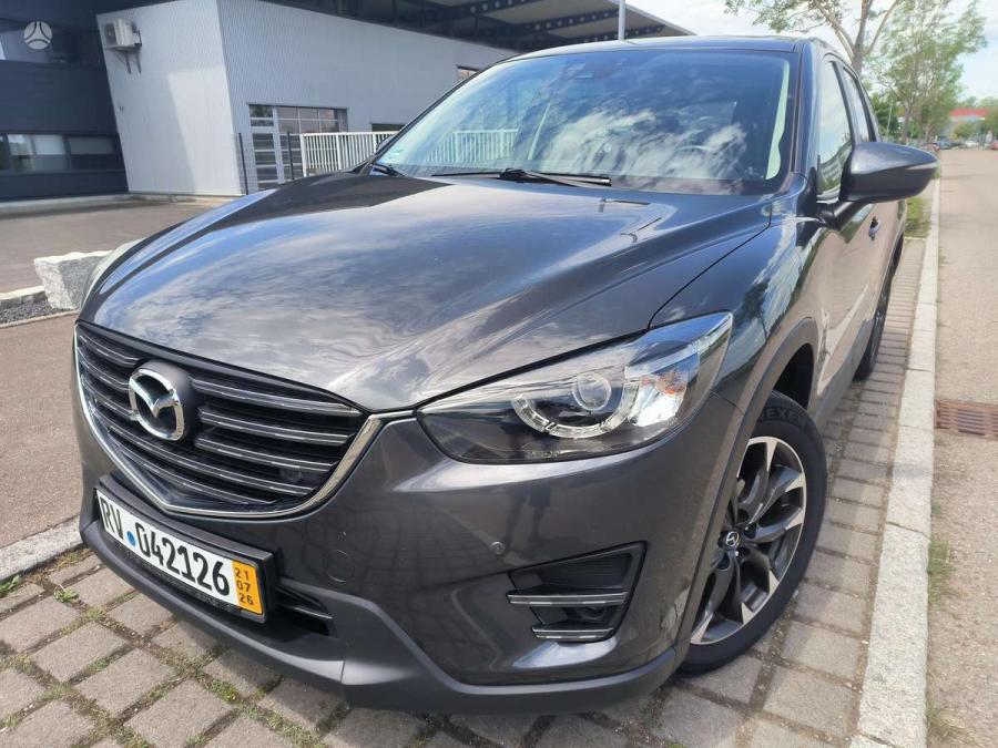 Pelēks Mazda CX-5 2015 Tauragė, ar dzinēja tilpumu 2.19 L un nobraukumu 199 tūkst. km par 6900 €, foto 1 vietnē AUTOMOTO.COM.LV