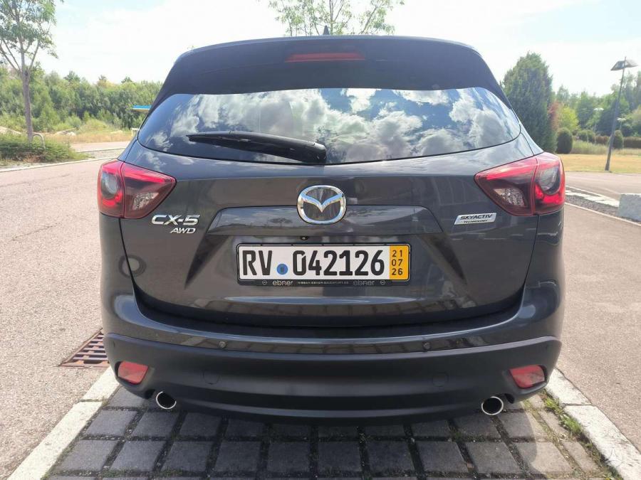 Pelēks Mazda CX-5 2015 Tauragė, ar dzinēja tilpumu 2.19 L un nobraukumu 199 tūkst. km par 6900 €, foto 6 vietnē AUTOMOTO.COM.LV
