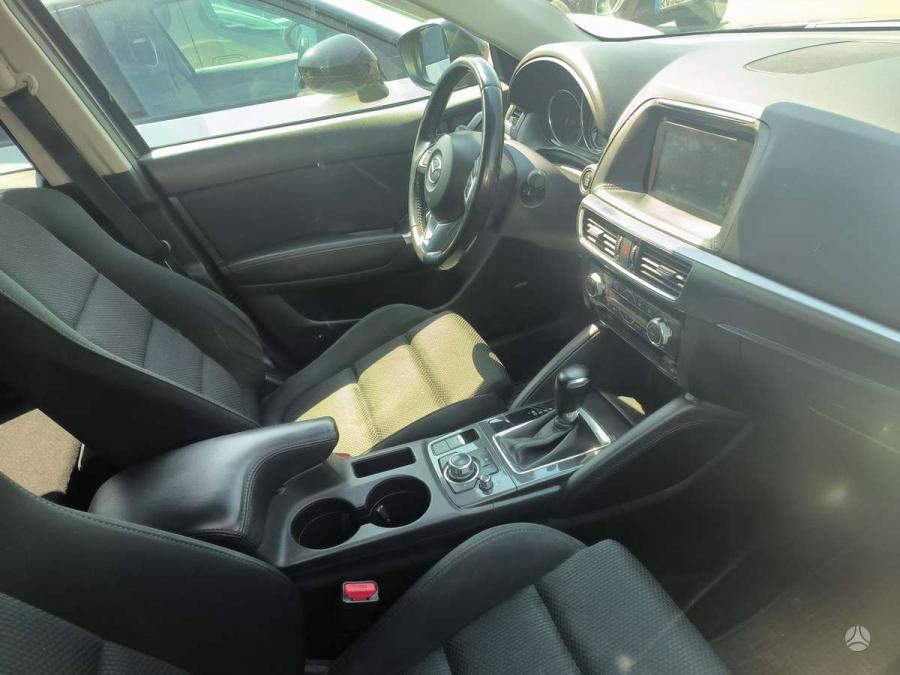 Pelēks Mazda CX-5 2015 Tauragė, ar dzinēja tilpumu 2.19 L un nobraukumu 199 tūkst. km par 6900 €, foto 15 vietnē AUTOMOTO.COM.LV