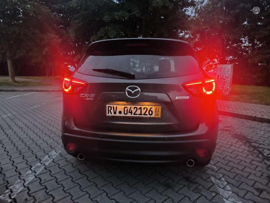 Pelēks Mazda CX-5 2015 Tauragė, ar dzinēja tilpumu 2.19 L un nobraukumu 199 tūkst. km par 6900 €, foto 30 vietnē AUTOMOTO.COM.LV