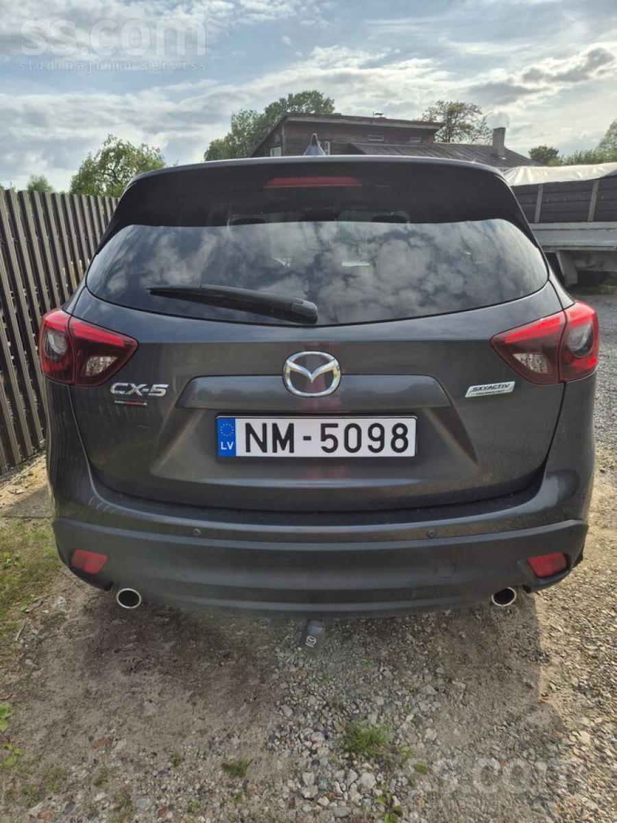 Pelēks Mazda CX-5 2015 Rīga, ar dzinēja tilpumu 2.20 L un nobraukumu 300 tūkst. km par 8200 €, foto 7 vietnē AUTOMOTO.COM.LV