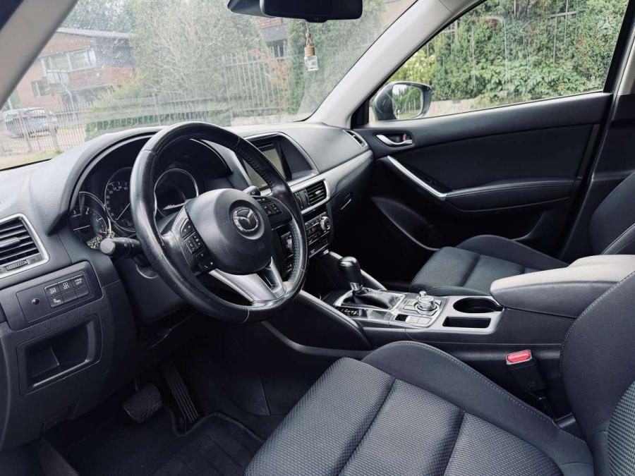 Pelēks Mazda CX-5 2015 Viļņa, ar dzinēja tilpumu 2.19 L un nobraukumu 180 tūkst. km par 6100 €, foto 15 vietnē AUTOMOTO.COM.LV