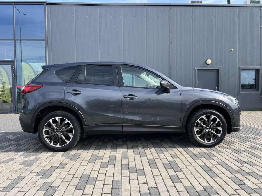 Pelēks Mazda CX-5 2015 Šauļi, ar dzinēja tilpumu 2.19 L un nobraukumu 165 tūkst. km par 9800 €, foto 5 vietnē AUTOMOTO.COM.LV