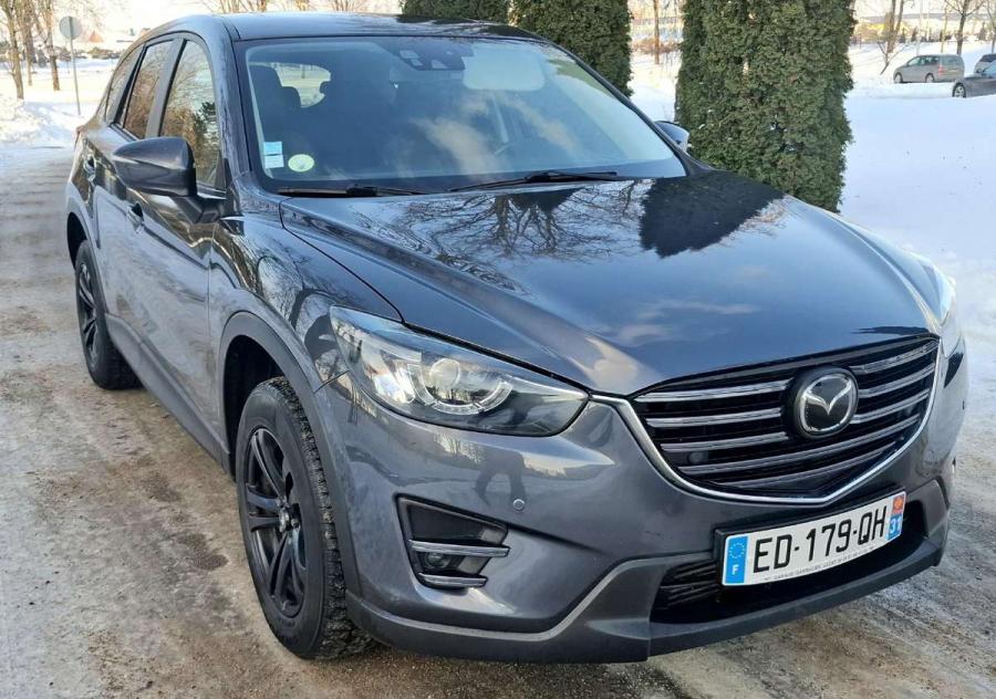 Pelēks Mazda CX-5 2016 Tauragė, ar dzinēja tilpumu 2.19 L un nobraukumu 207 tūkst. km par 8500 €, foto 1 vietnē AUTOMOTO.COM.LV