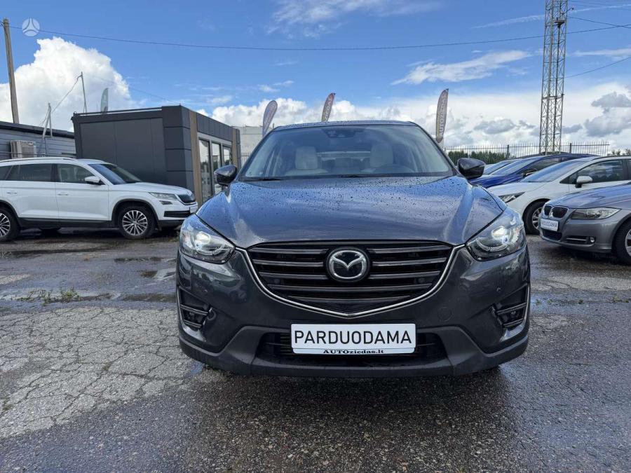 Pelēks Mazda CX-5 2016 Panevēža, ar dzinēja tilpumu 2.19 L un nobraukumu 172 tūkst. km par 10500 €, foto 5 vietnē AUTOMOTO.COM.LV