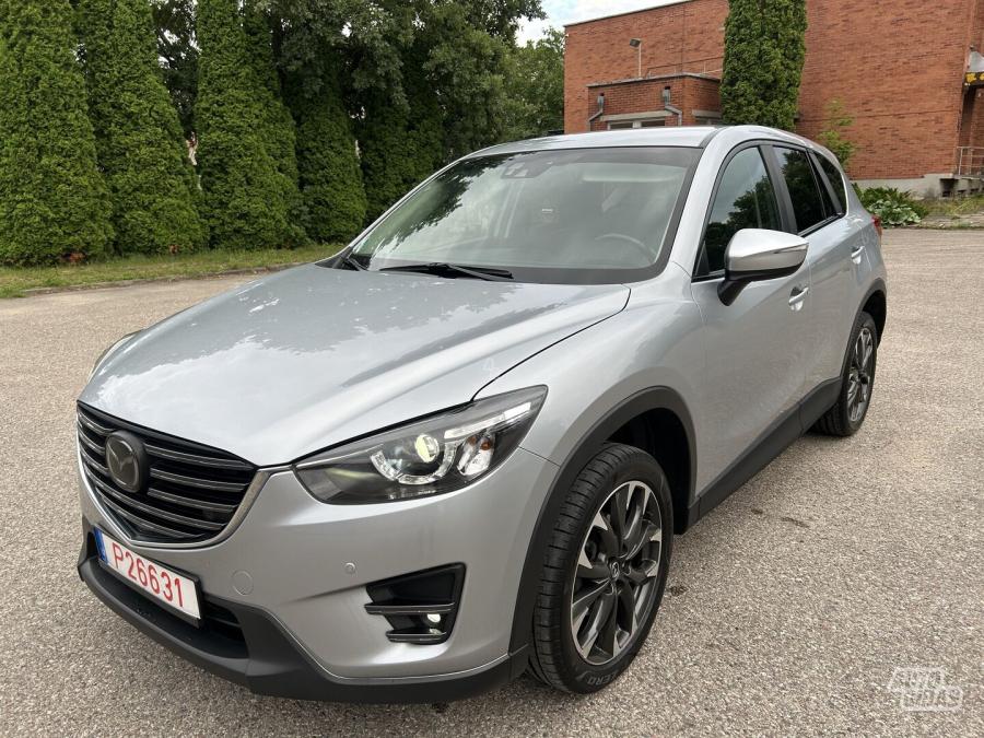 Pelēks Mazda CX-5 2016 Alīta, ar dzinēja tilpumu 2.20 L un nobraukumu 225 tūkst. km par 8900 €, foto 1 vietnē AUTOMOTO.COM.LV
