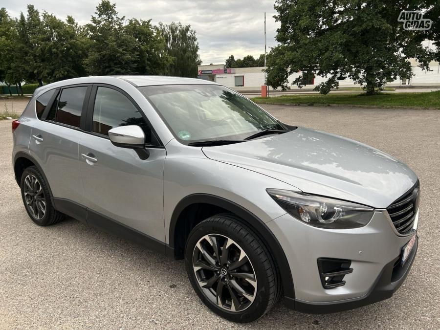 Pelēks Mazda CX-5 2016 Alīta, ar dzinēja tilpumu 2.20 L un nobraukumu 225 tūkst. km par 8900 €, foto 3 vietnē AUTOMOTO.COM.LV