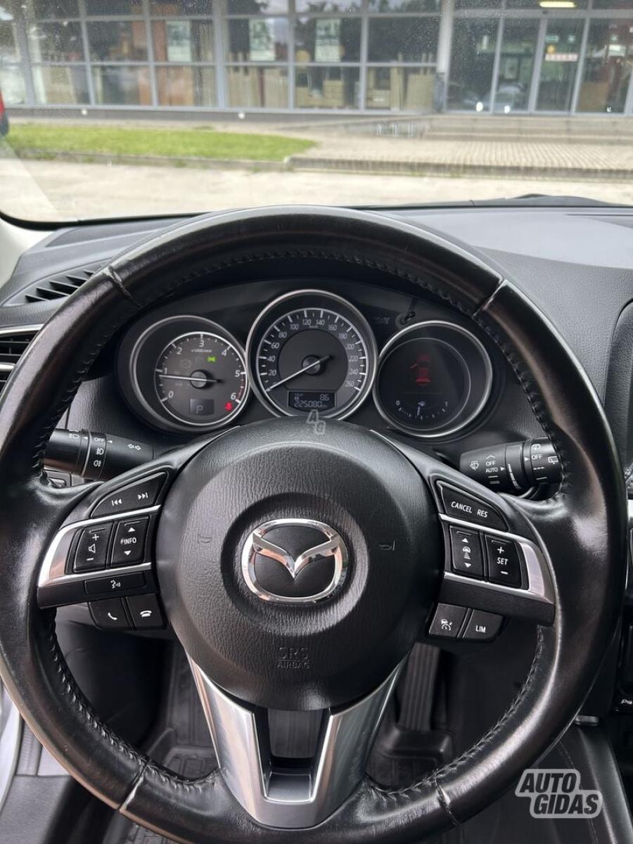 Pelēks Mazda CX-5 2016 Alīta, ar dzinēja tilpumu 2.20 L un nobraukumu 225 tūkst. km par 8900 €, foto 15 vietnē AUTOMOTO.COM.LV