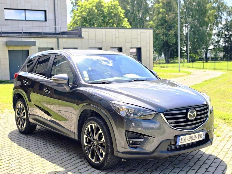 Pelēks Mazda CX-5 2016 Tauragė, ar dzinēja tilpumu 2.19 L un nobraukumu 168 tūkst. km par 8400 €, foto 3 vietnē AUTOMOTO.COM.LV