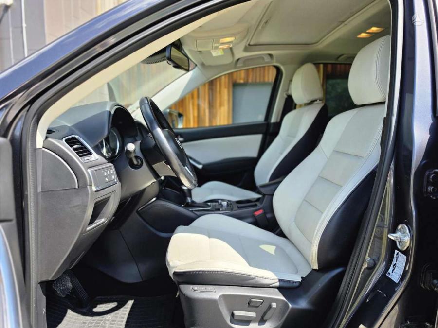 Pelēks Mazda CX-5 2016 Tauragė, ar dzinēja tilpumu 2.19 L un nobraukumu 168 tūkst. km par 8400 €, foto 25 vietnē AUTOMOTO.COM.LV