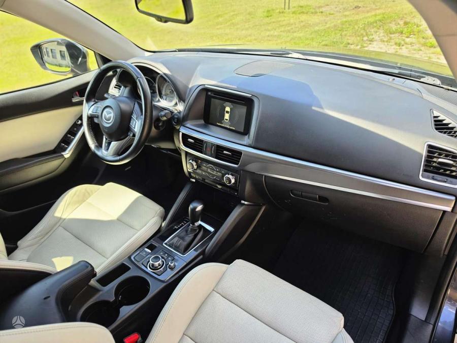 Pelēks Mazda CX-5 2016 Tauragė, ar dzinēja tilpumu 2.19 L un nobraukumu 168 tūkst. km par 8400 €, foto 26 vietnē AUTOMOTO.COM.LV