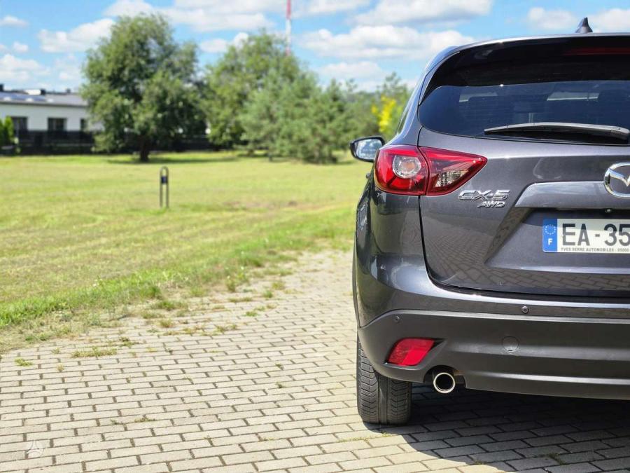 Pelēks Mazda CX-5 2016 Tauragė, ar dzinēja tilpumu 2.19 L un nobraukumu 168 tūkst. km par 8400 €, foto 42 vietnē AUTOMOTO.COM.LV