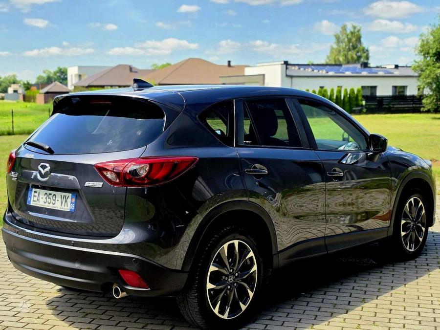 Pelēks Mazda CX-5 2016 Tauragė, ar dzinēja tilpumu 2.19 L un nobraukumu 168 tūkst. km par 7900 €, foto 8 vietnē AUTOMOTO.COM.LV
