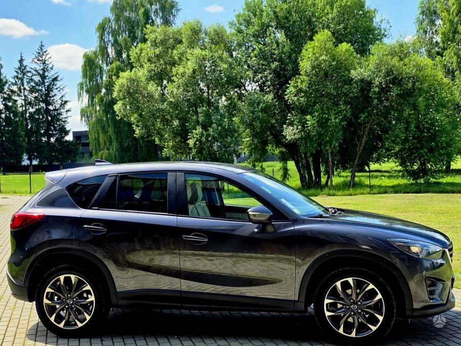Pelēks Mazda CX-5 2016 Tauragė, ar dzinēja tilpumu 2.19 L un nobraukumu 168 tūkst. km par 7900 €, foto 9 vietnē AUTOMOTO.COM.LV