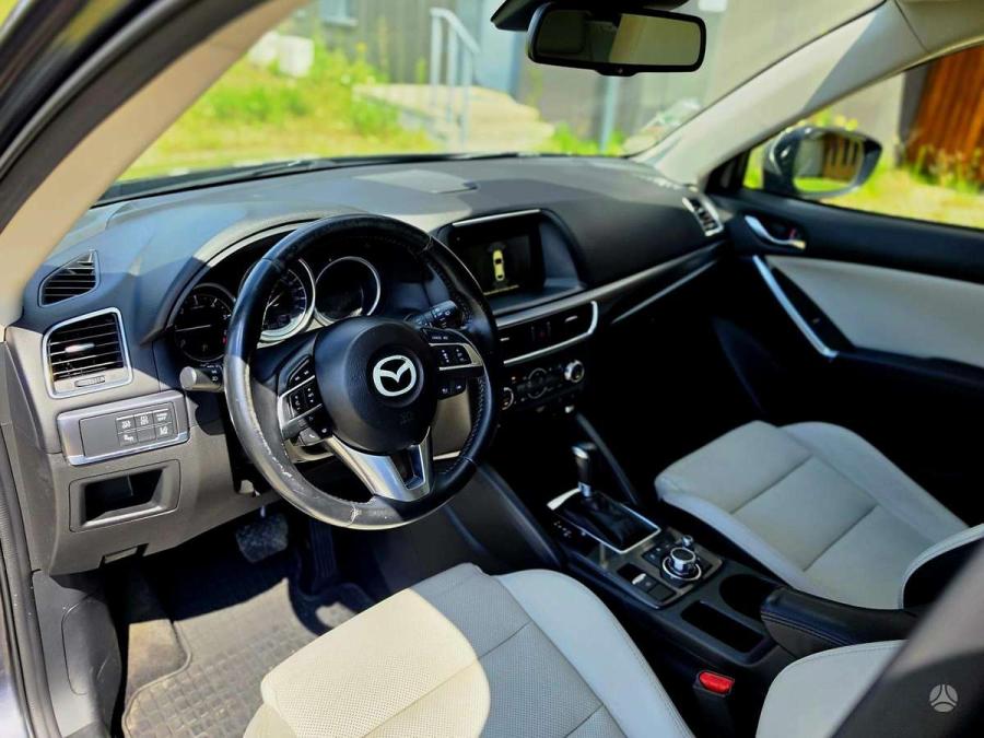 Pelēks Mazda CX-5 2016 Tauragė, ar dzinēja tilpumu 2.19 L un nobraukumu 168 tūkst. km par 7900 €, foto 20 vietnē AUTOMOTO.COM.LV