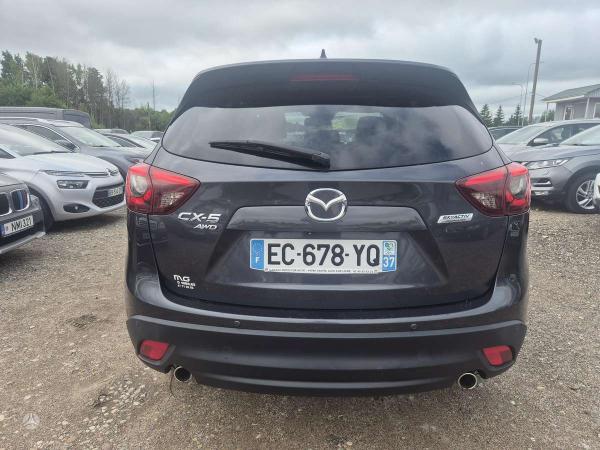 Grey Mazda CX-5 2016 in Utena, with an engine capacity of 2.19 L and mileage of 177 thousand km for 7900 €, photo 6 on AUTOMOTO.COM.LV