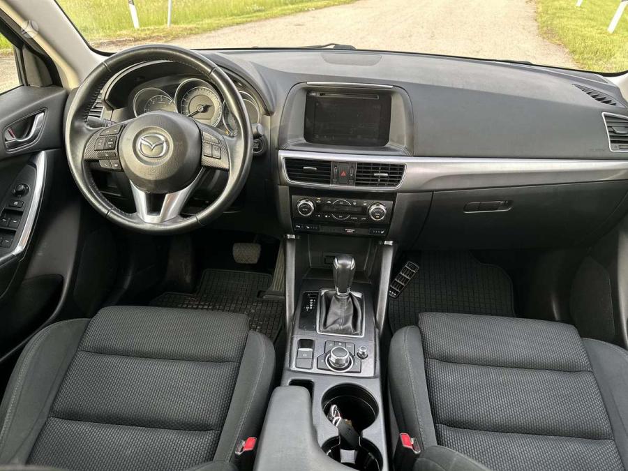 Grey Mazda CX-5 2017 in Rokiskis, with an engine capacity of 2.19 L and mileage of 154 thousand km for 8950 €, photo 13 on AUTOMOTO.COM.LV